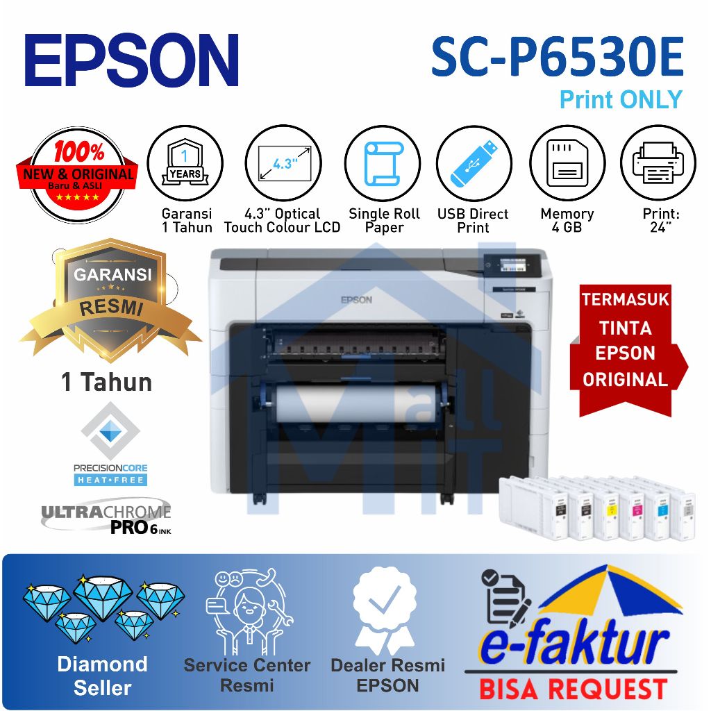 Jual Printer EPSON Surecolor SC-P6530E SC P6530E Printer Foto A1 24 ...
