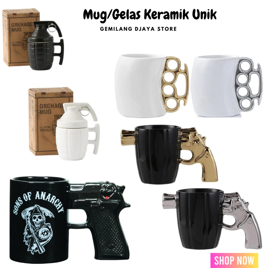 Jual Mug keramik Unik untuk gift unique model ( Bergaransi = Wajib ...