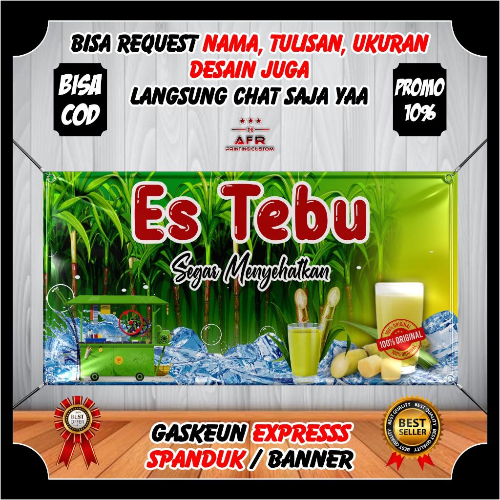 Jual Spanduk Banner Es Tebu Murni - Banner Es Tebu Ukuran 150x60cm ...