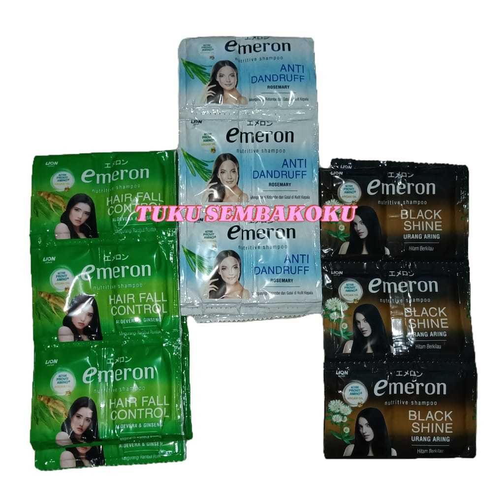 Jual EMERON SHAMPOO NUTRITIVE RCG 12x10mL | Shopee Indonesia