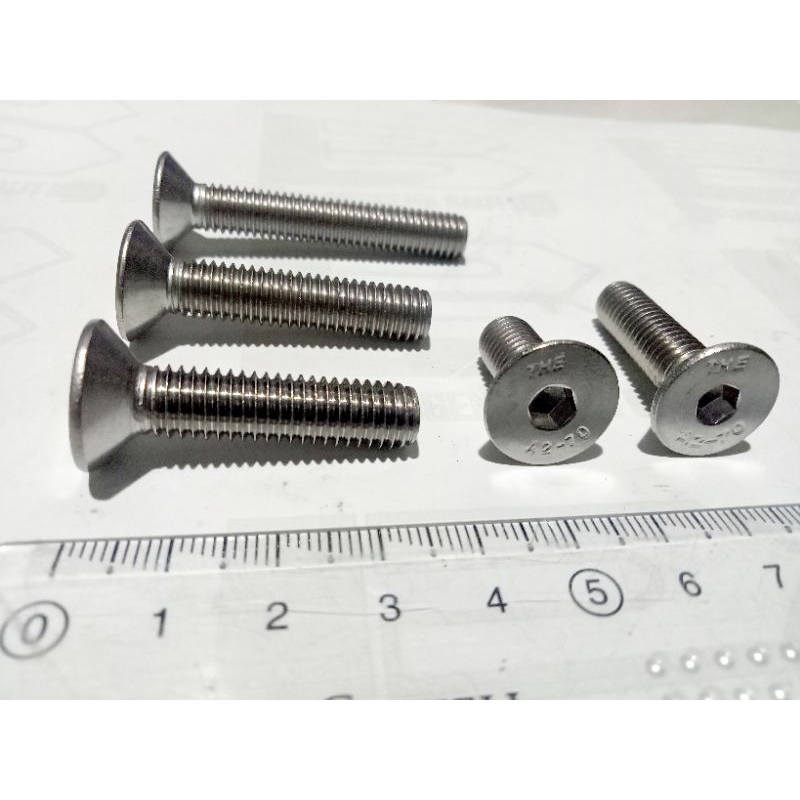 Jual Baut JF L M8 Stainless THE A2-70 / Baut Verseng 12 an | Shopee Indonesia