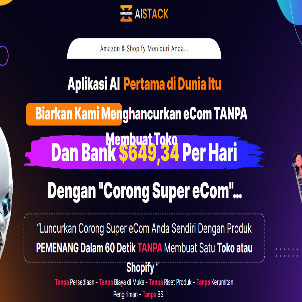 Jual AI stack - Teknologi eCom "Tanpa Toko" 100% Baru. | Shopee Indonesia
