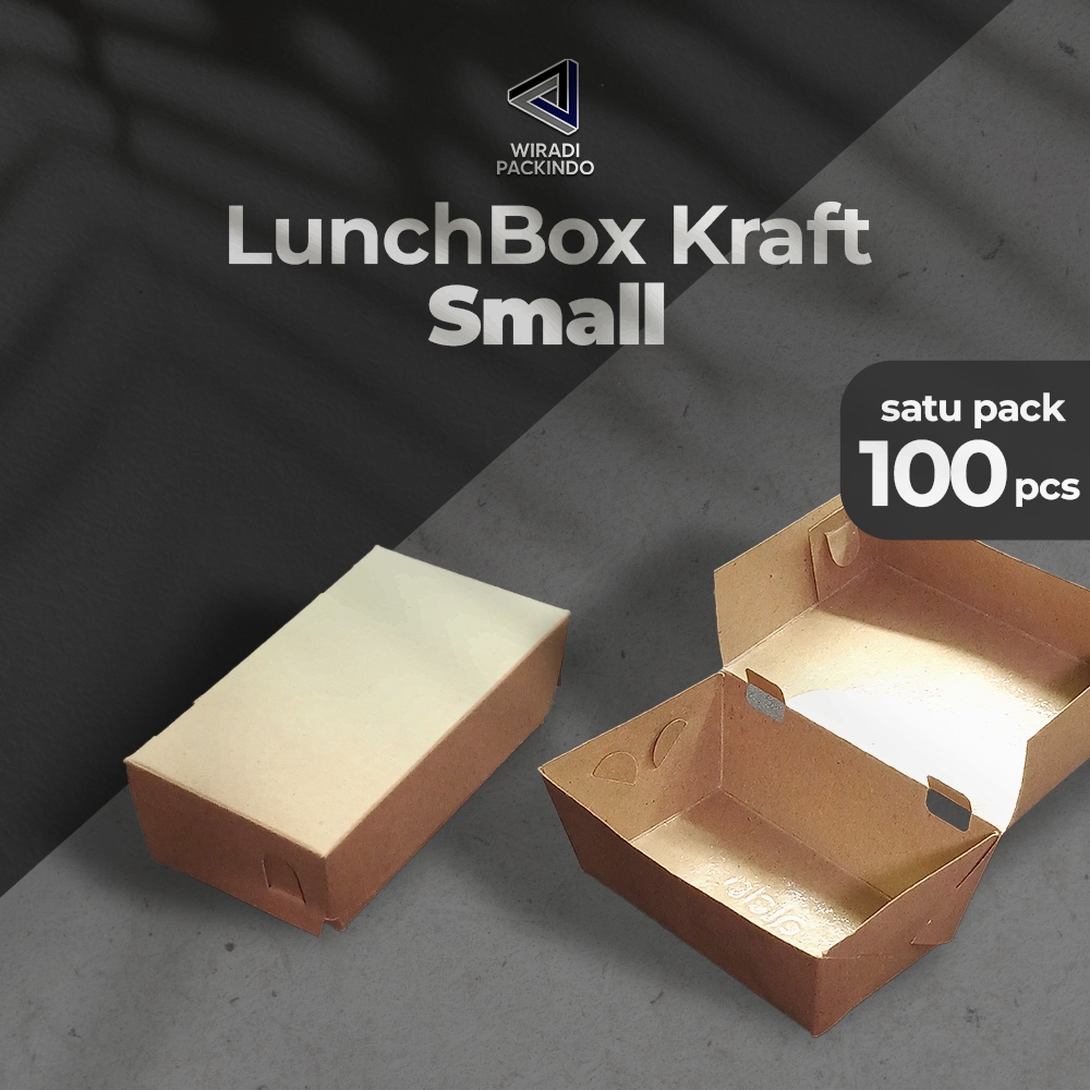 Jual Kotak Makan Kertas / Paper Lunch Putih / Kemasan Makanan Kraft ...