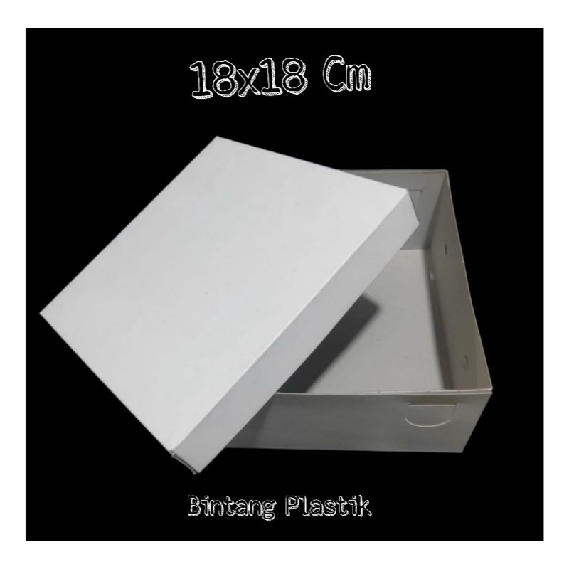 Jual 25pcs Kardus Nasi Putih Polos 18x18+Mika 4 Sekat/Kotak Nasi Catering/Box Nasi | Shopee ...