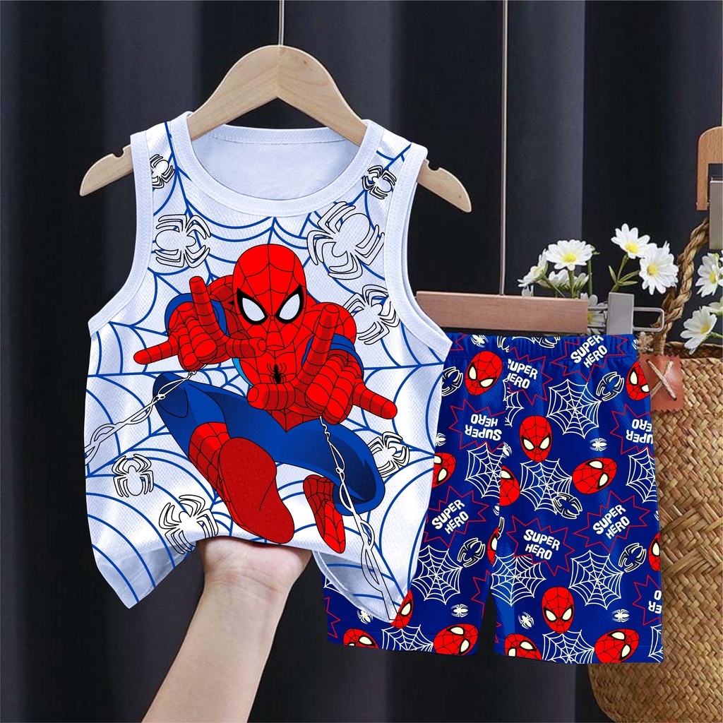 Jual SINGLET BAJU ANAK SUPERHERO SPIDERMAN CAPTAIN HULK | Shopee Indonesia