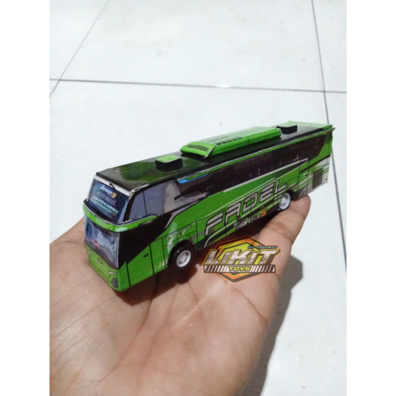 Jual Miniatur BUS Basuri MAUDI JET BUS 5 / MSM FADEL ASYROF Skala 1/87 ...