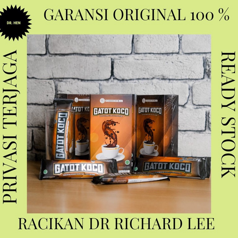 Jual Harga Promo dR Hen Kopi Gatot Koco by dr Richard Lee 1 original Bergaransi Kopi Gatot Koco ...