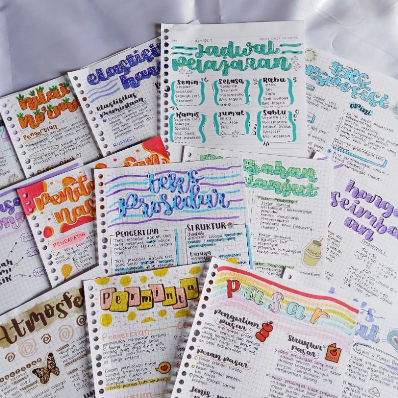 Jual [COD] JASA TULIS CATATAN ALA STUDYGRAM AESTHETIC LETTERING ...