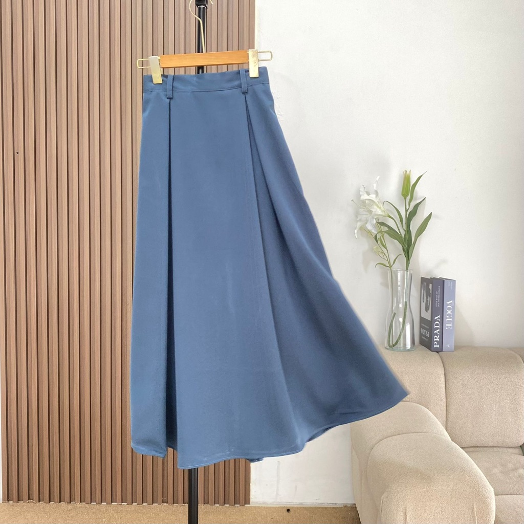 Jual ALEKA - Ruby Skirt | Rok A-Line Semi Wol | Shopee Indonesia