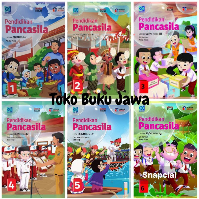 Jual OBRAL Buku SD Pendidikan Pancasila Kelas 1 2 3 4 5 6 Revisi Grafindo Kurikulum Merdeka ...