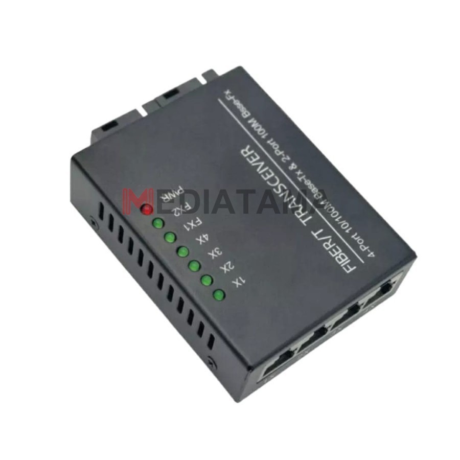 Jual MEDIA CONVERTER 2 FO 4 PORT LAN 10/100 KONVERTER 4 LAN | Shopee Indonesia