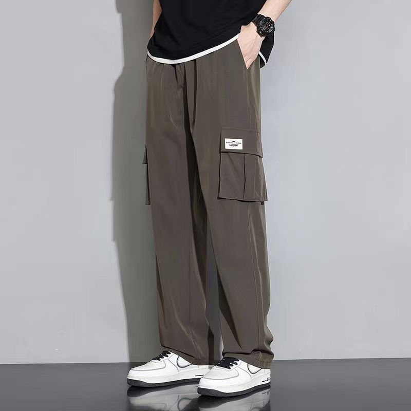 Jual KeyBoy Celana Cargo Panjang pria hitam baggy pants sutra es casual kargo korean style ...