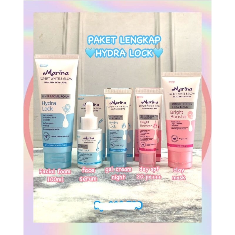 Jual PAKET LENGKAP EXPERT WHITE & GLOW HYDRA LOCK | Shopee Indonesia