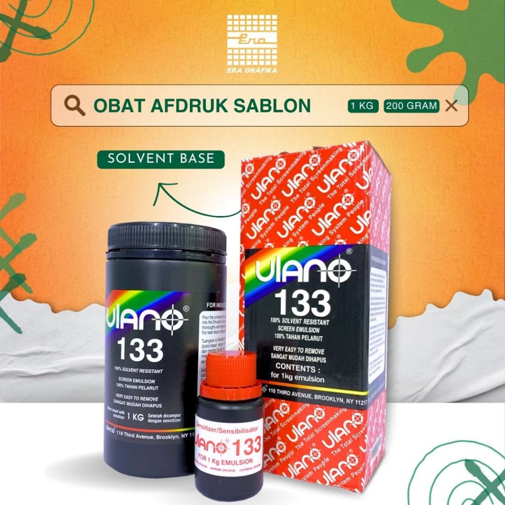 Jual OBAT AFDRUK SABLON | ULANO 133 (SOLVENT BASE) | Shopee Indonesia