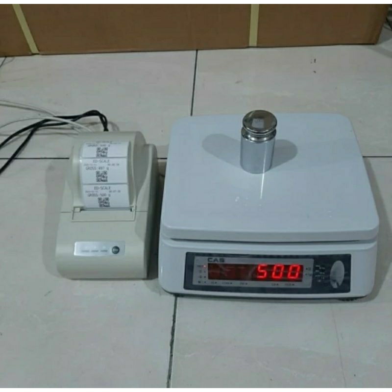 Jual Timbangan digital plus printer label barcode stiker IS DLP-50 ...