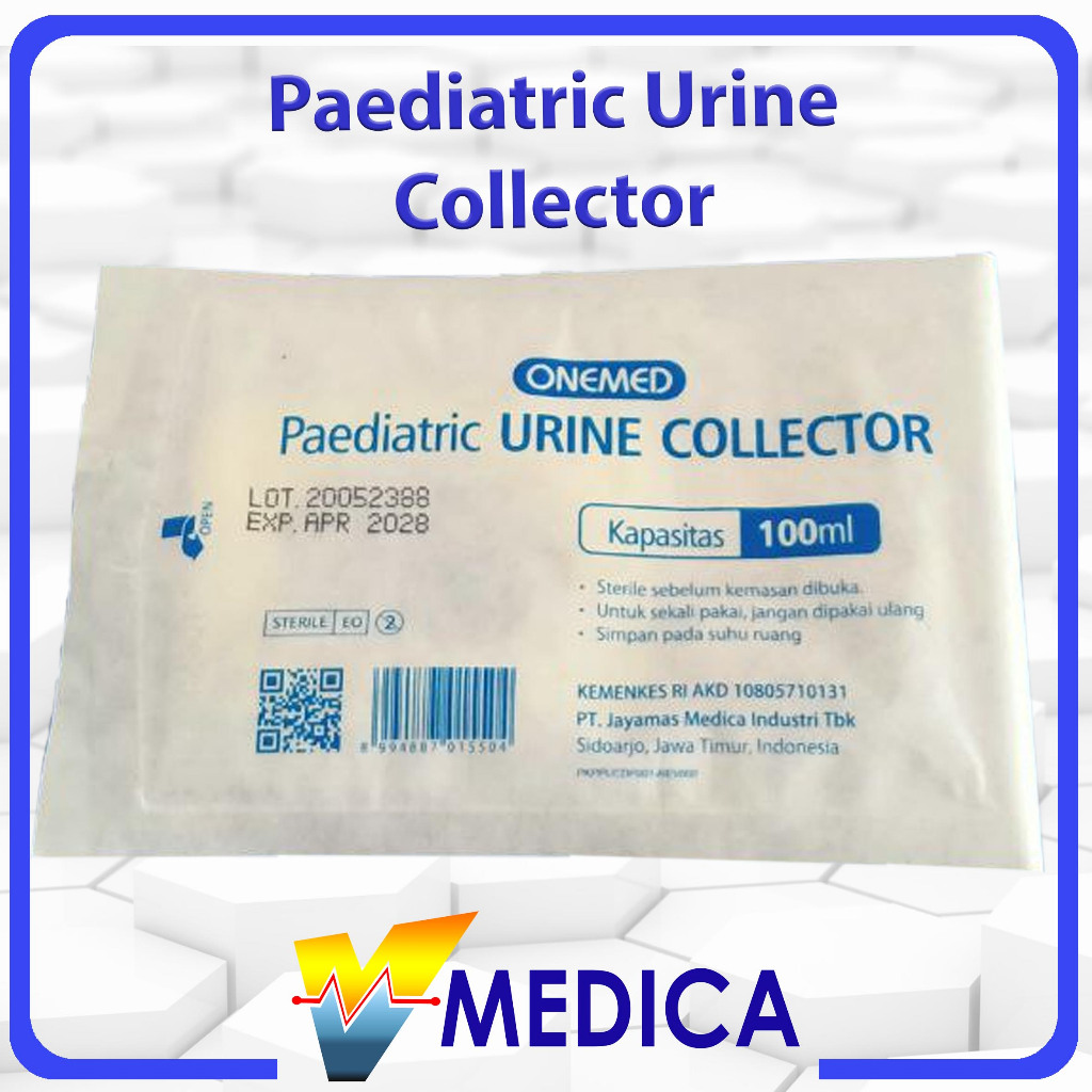Jual Urine Collector Pediatric Onemed 100mL / Tempat Untuk Menampung ...