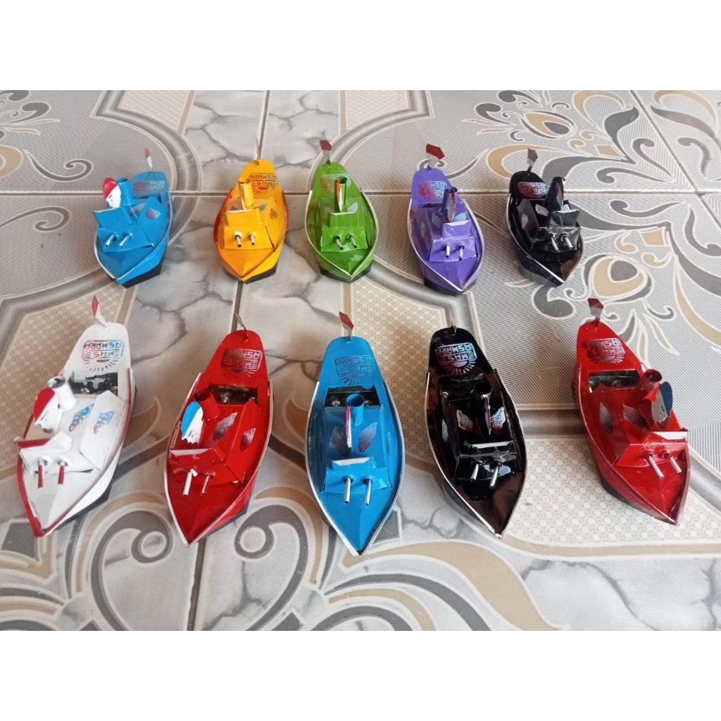 Jual Mainan Tradisional Ansk PERAHU JADUL KECIL / KAPAL KALENG Perahu ...