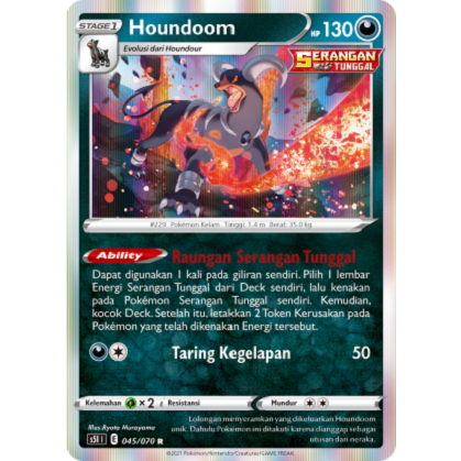 Jual POKEMON TCG INDONESIA HOUNDOOM HOLOGRAM S5I 045/070 | Shopee Indonesia