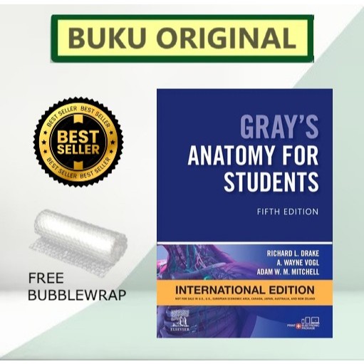 Jual ORIGINAL GRAYS ANATOMY FOR STUDENTS 5ED / 5th EDITION - RICHARD L ...