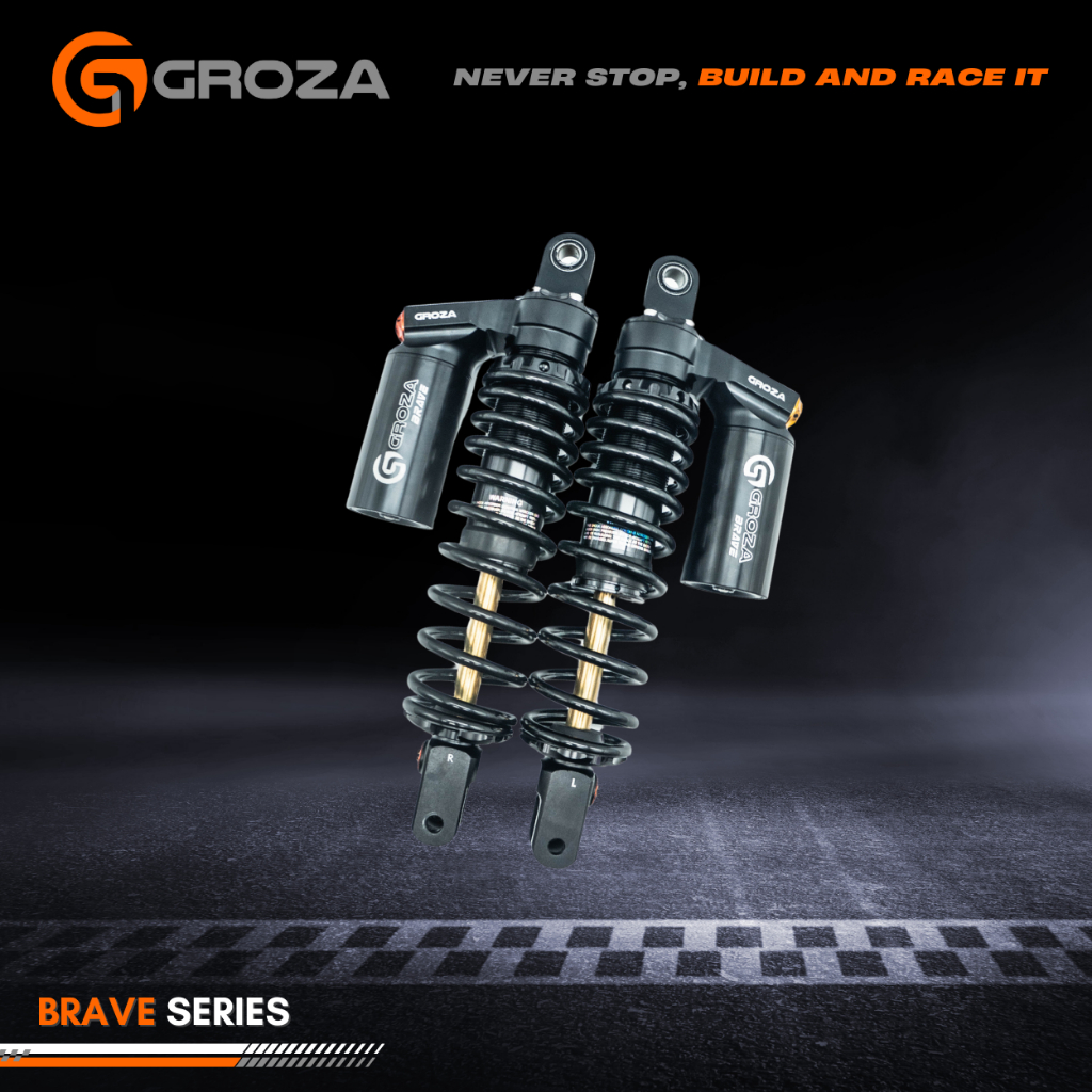 Jual GROZA - BRAVE SERIES 305MM Double Shock | Shockbreaker Tabung Atas ...