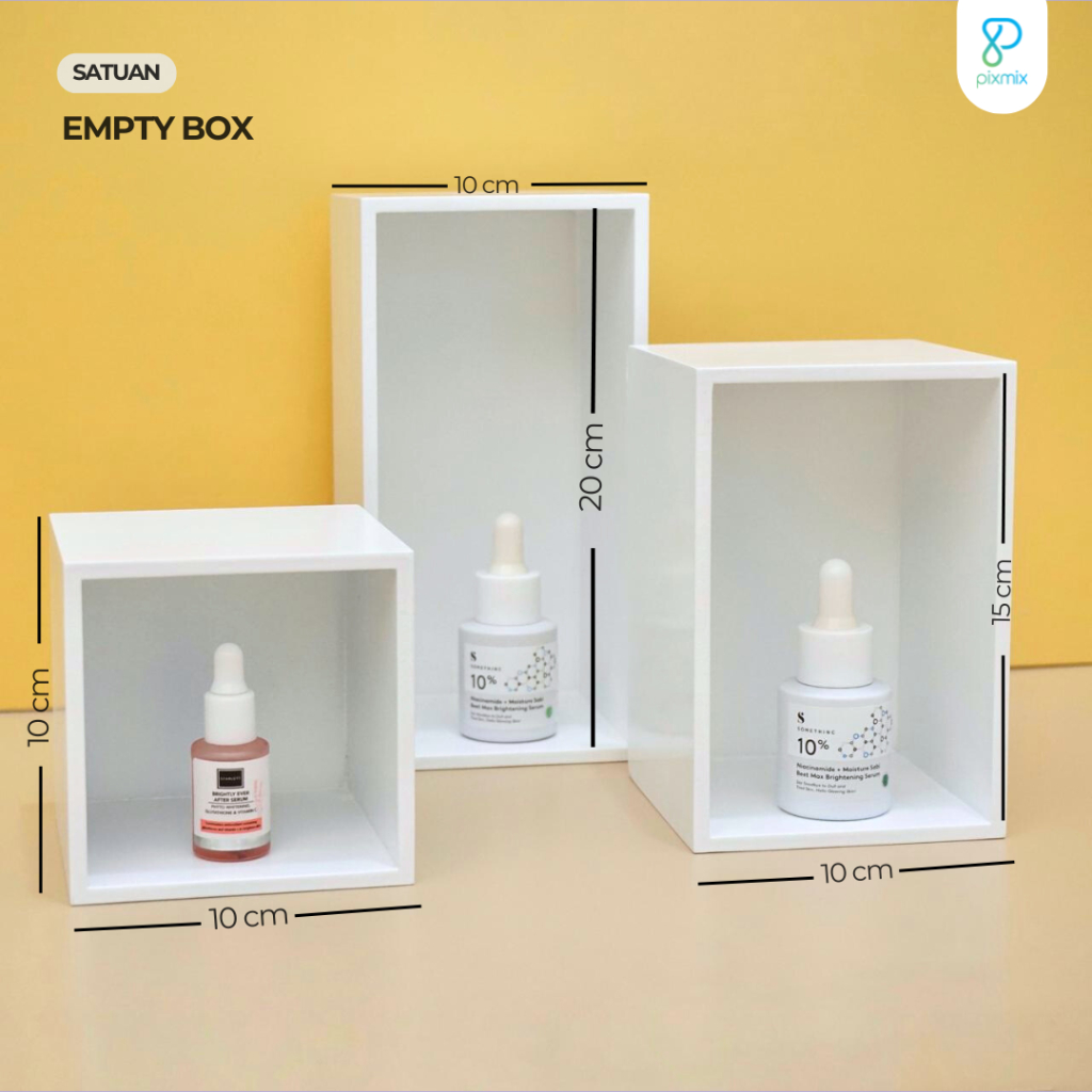 Jual Props Properti Foto Kubus Balok - Empty Box / Cube Boxes Pixmix ...