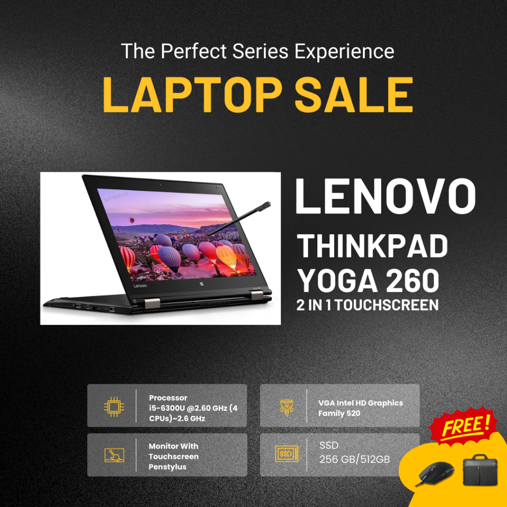 Jual PROMO !!! LAPTOP LENOVO THINKPAD YOGA 260 TOUCHSCREEN 2 IN 1 I5 ...