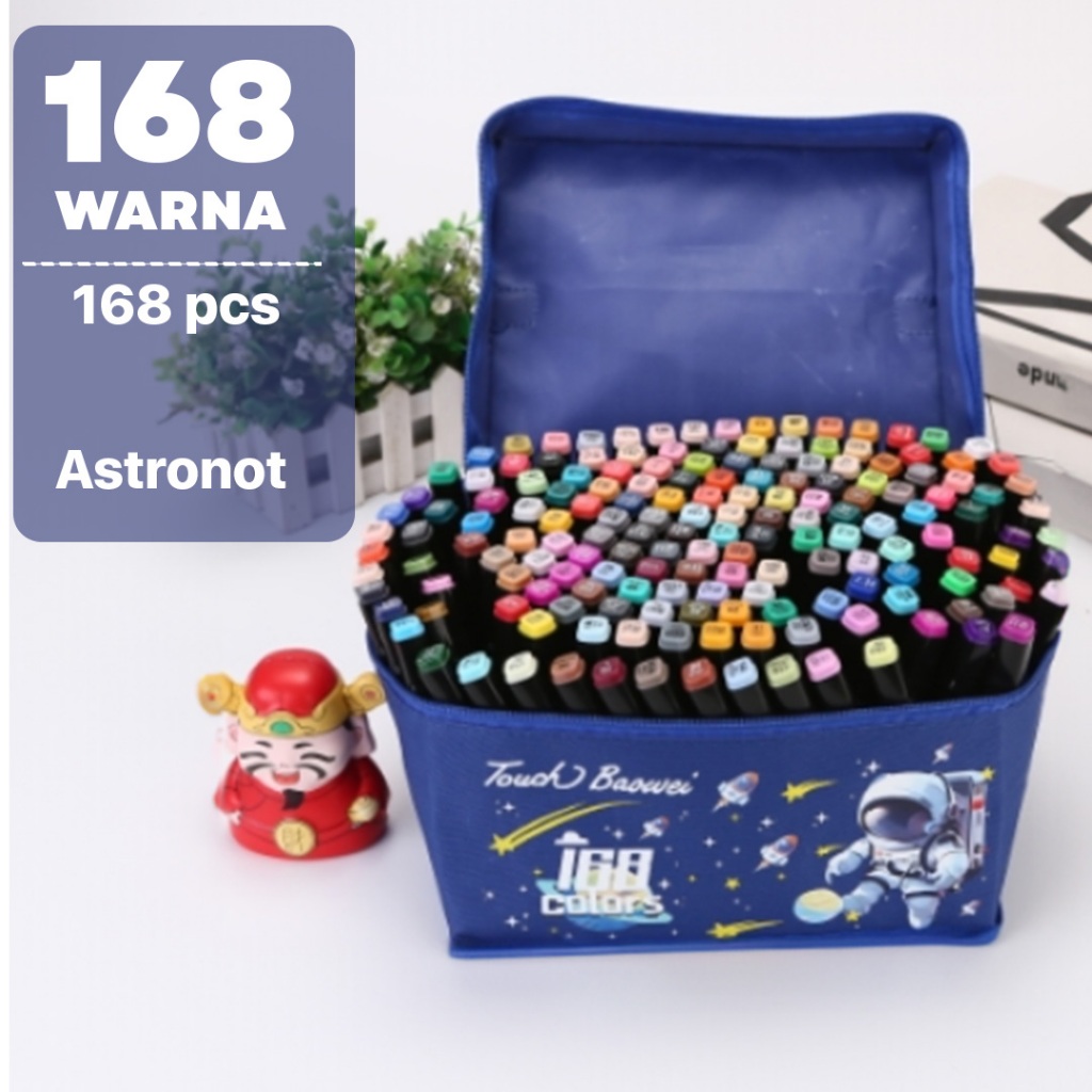 Jual [READY] Aimilo Spidol Warna Warni 1 Set Sketch Marker 2 Tip Touch ...