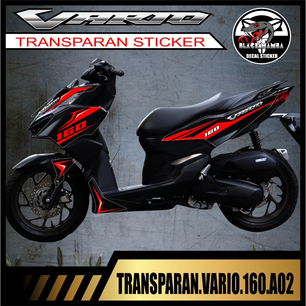 Jual Striping TRANSPARAN NEW VARIO 160, sticker variasi TRANSPARAN NEW ...