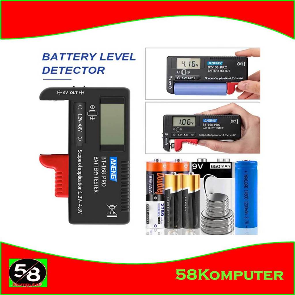Jual Alat Cek Baterai Battery Tester Baterai Battery AA AAA Layar ...