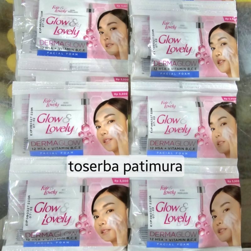 Jual (12 Sachet) Fair & Lovely / Glow & Lovely Facial Foam Multivitamin ...