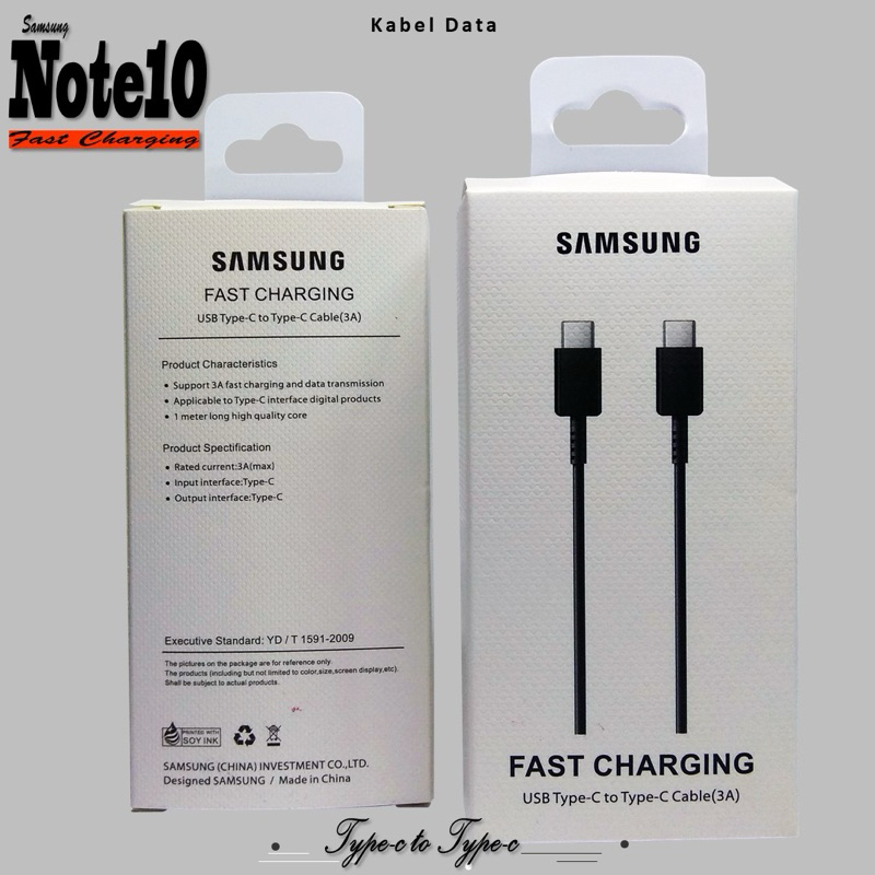 Jual Kabel Data Samsung Type C to Type C Fast Charging Original ...