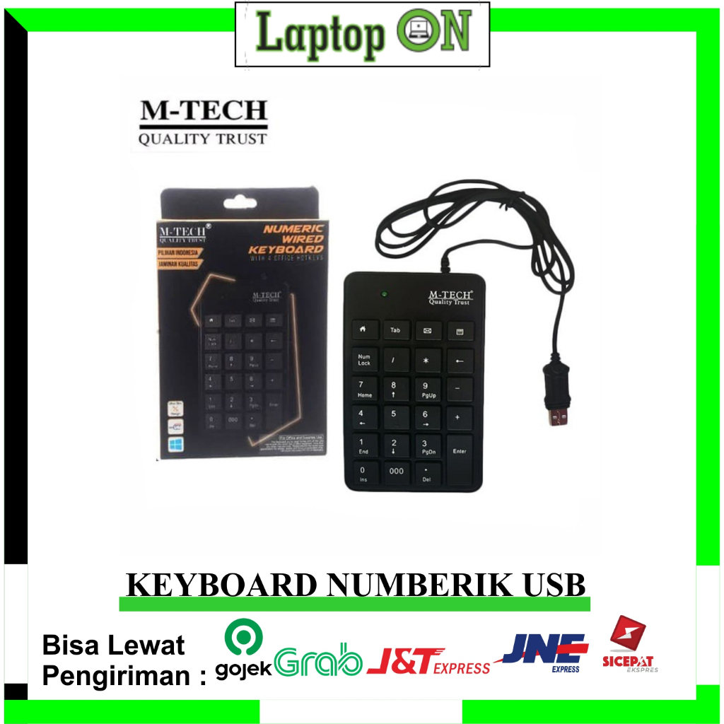 Jual Keyboard Numerik Standart USB 19D Mtech | Shopee Indonesia