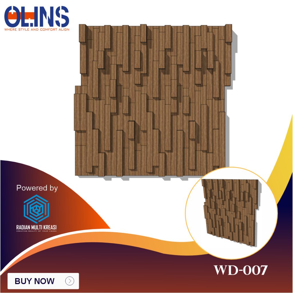 Jual Panel Dinding Premium Motif Mozaik 3D / Wall Panel Wallwood ...