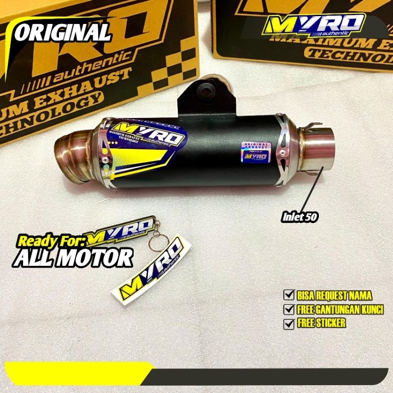 Jual Myro Slincer Knalpot model Myro lama Type ShortBlack | Shopee ...
