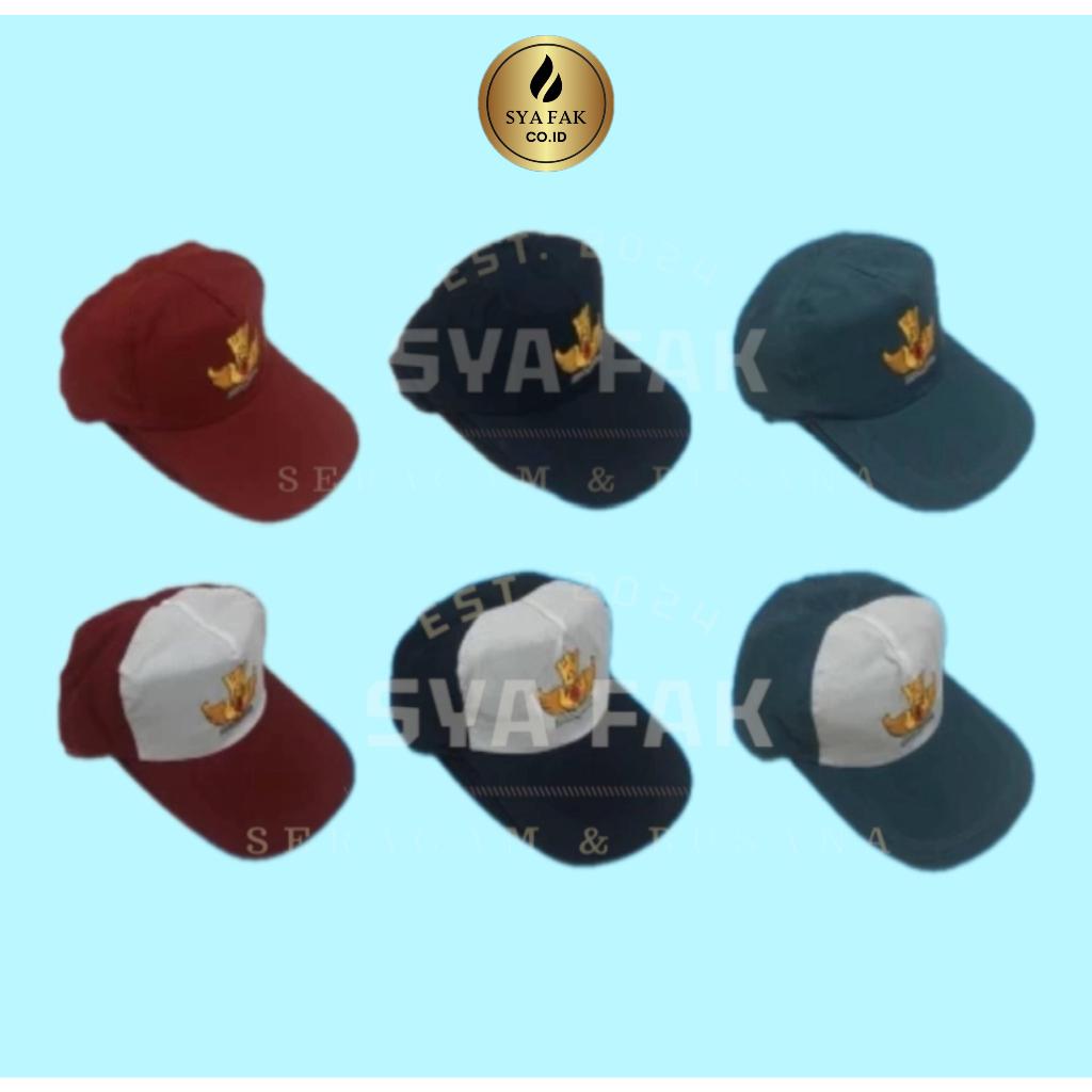 Jual Topi SD SMP SMA SMK Topi Sekolah Seragam Sekolah Logo Bordir ...