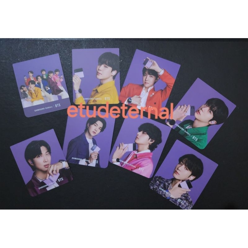 Jual Photocard BTS Samsung Merch Official Galaxy Z Flip (Jimin, Suga, J-hope, RM, V, Jungkook ...