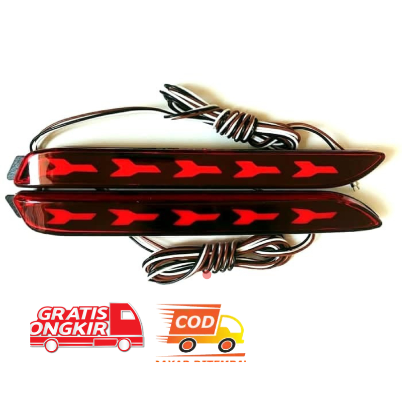 Jual rear reflektor bumper bemper belakang lampu innova inova plasma ...
