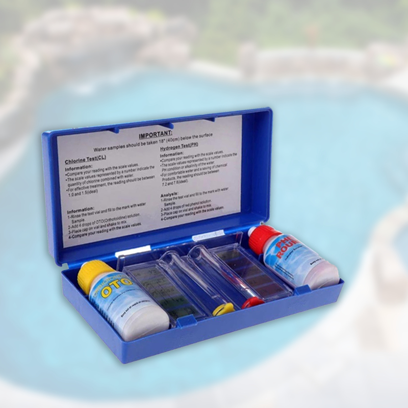 Jual 2 In 1 Kit Tes Kolam Renang Ph & Cl Test Kit Testkit Air Ph Dan ...