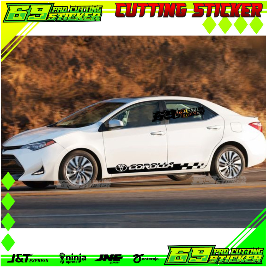 Jual sticker sticker mobil corolla sticker mobil cutting terbaru ...