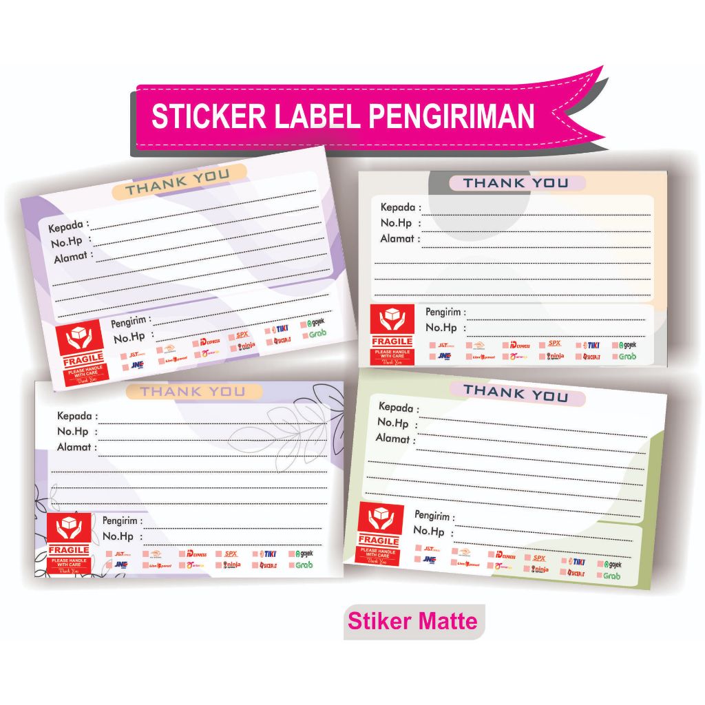 Jual Termurah (50pcs) A2 STIKER PENGIRIMAN / STIKER LABEL PENGIRIMAN ...