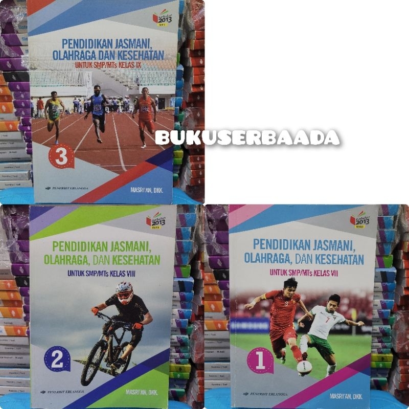 Jual BUKU BEKAS ERLANGGA - PENDIDIKAN JASMANI OLAHRAGA DAN KESEHATAN KELAS 1/2/3 SMP K13 REVISI ...