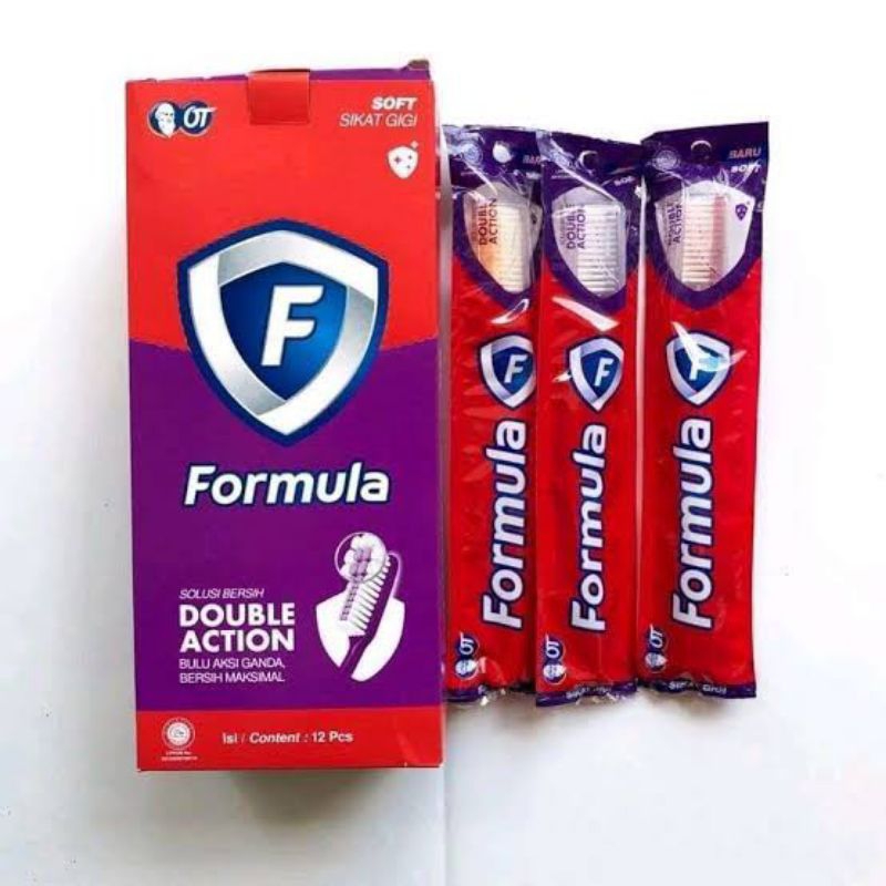 Jual Sikat Gigi Formula Double Action isi 12pcs | Shopee Indonesia
