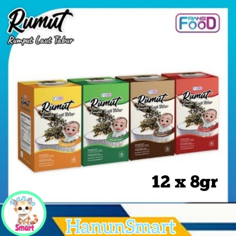 Jual rumut Snack rumput laut tabur box 12 sachet siap makan | Shopee ...