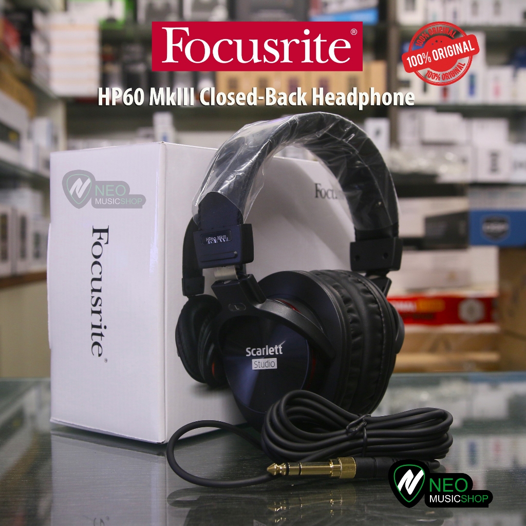 Jual Focusrite scarlett HP60 MkIII closed-back studio headphone ...
