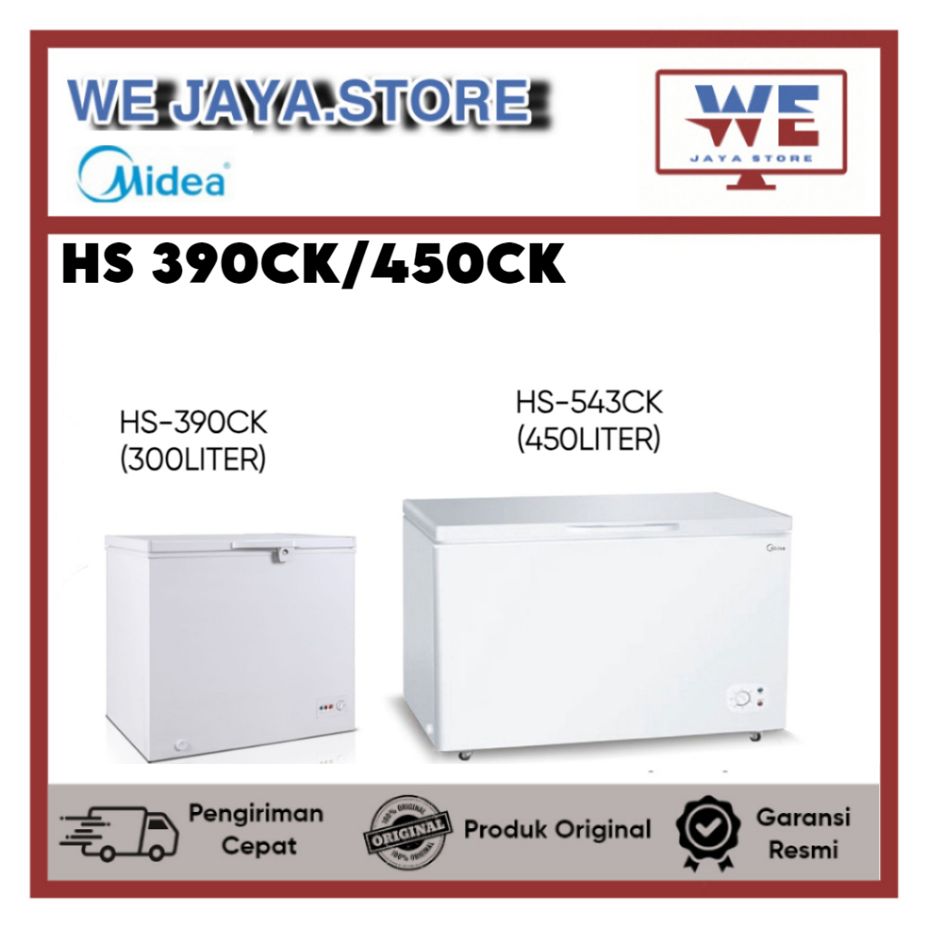 Jual CHEST FREEZER MIDEA HS-390CK 300LITER / HS-543CK 450LITER | Shopee ...