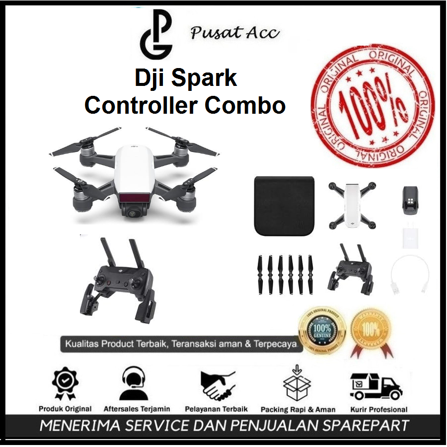 Jual Dji Spark Controller Combo - Dji Spark Combo - Controller Combo ...