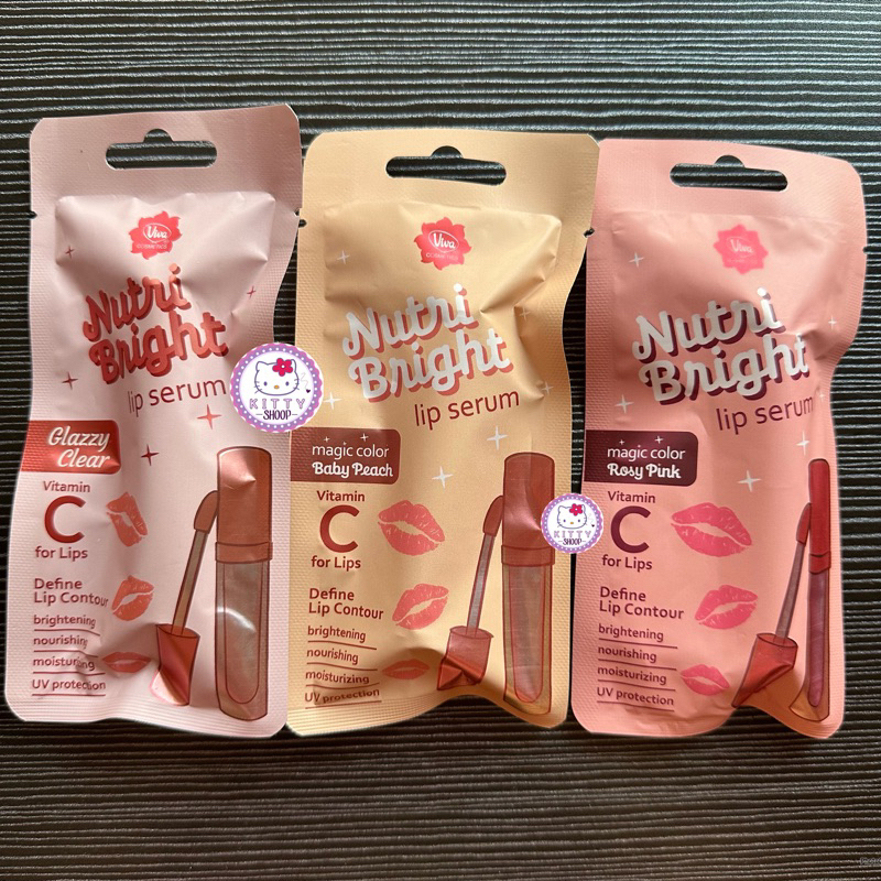 Jual Viva Nutri Bright Lip Serum (BRIGHTENING, NOURISHING, MOISTURIZING, UV PROTECTION) with ...