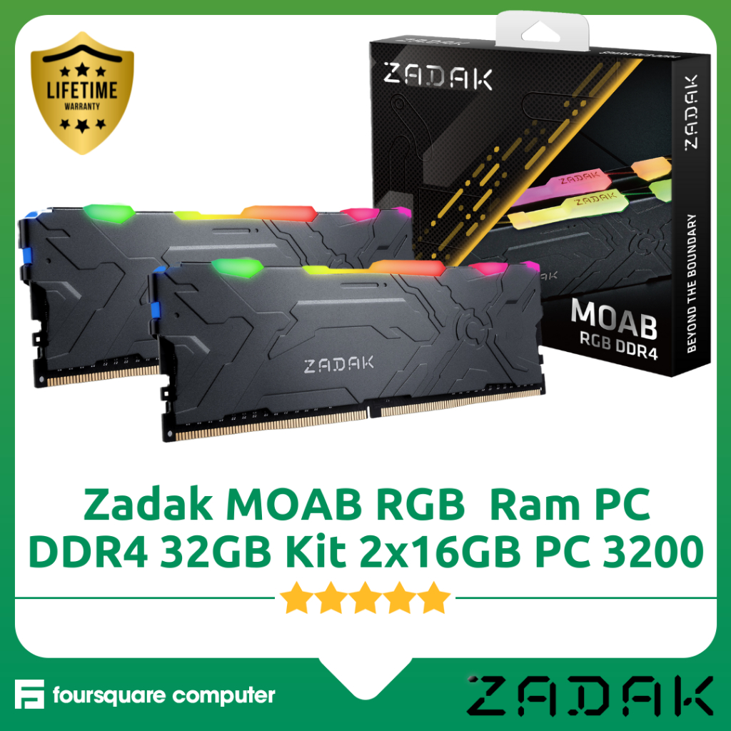 Jual Ram Zadak Moab RGB DDR4 32GB Kit 2x32GB PC 3200 Mhz Memory PC ...