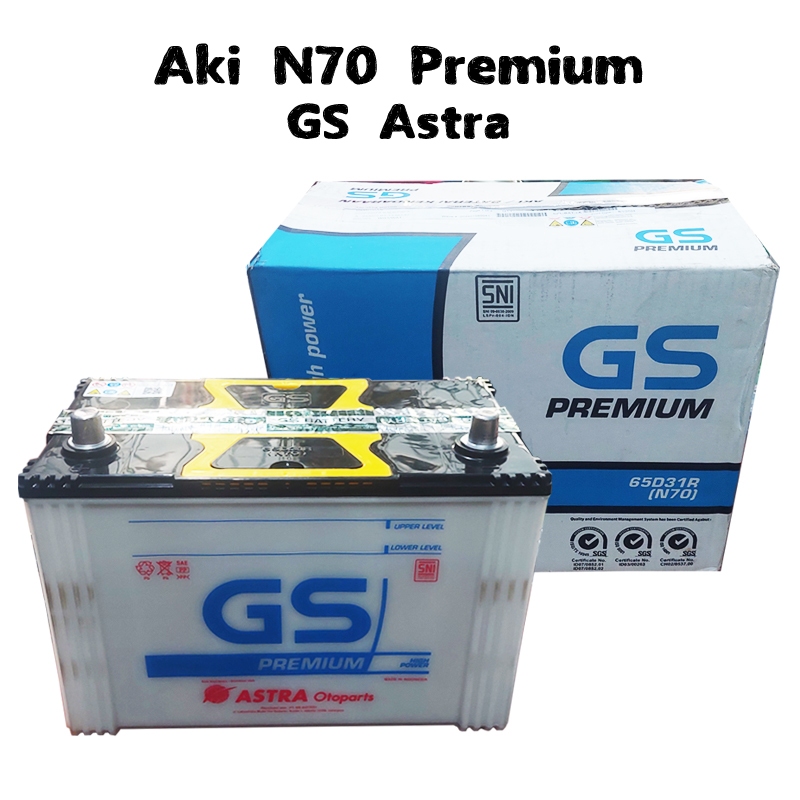 Jual Aki Basah GS Premium 65D31R-N70 12V 70Ah | Shopee Indonesia