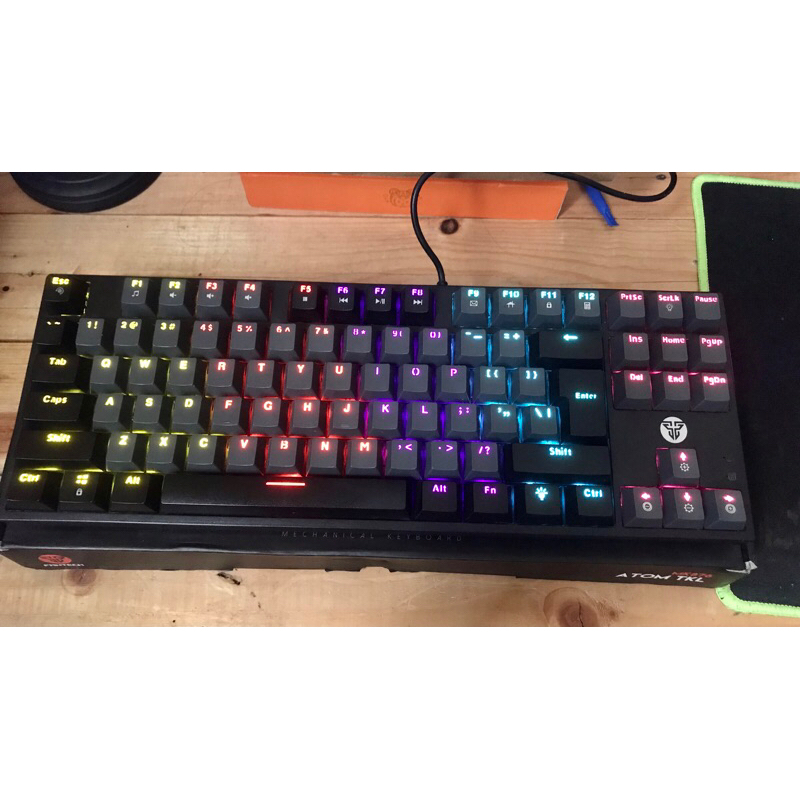 Jual Keyboard mecha fantech atom mk876 (Red switch) | Shopee Indonesia